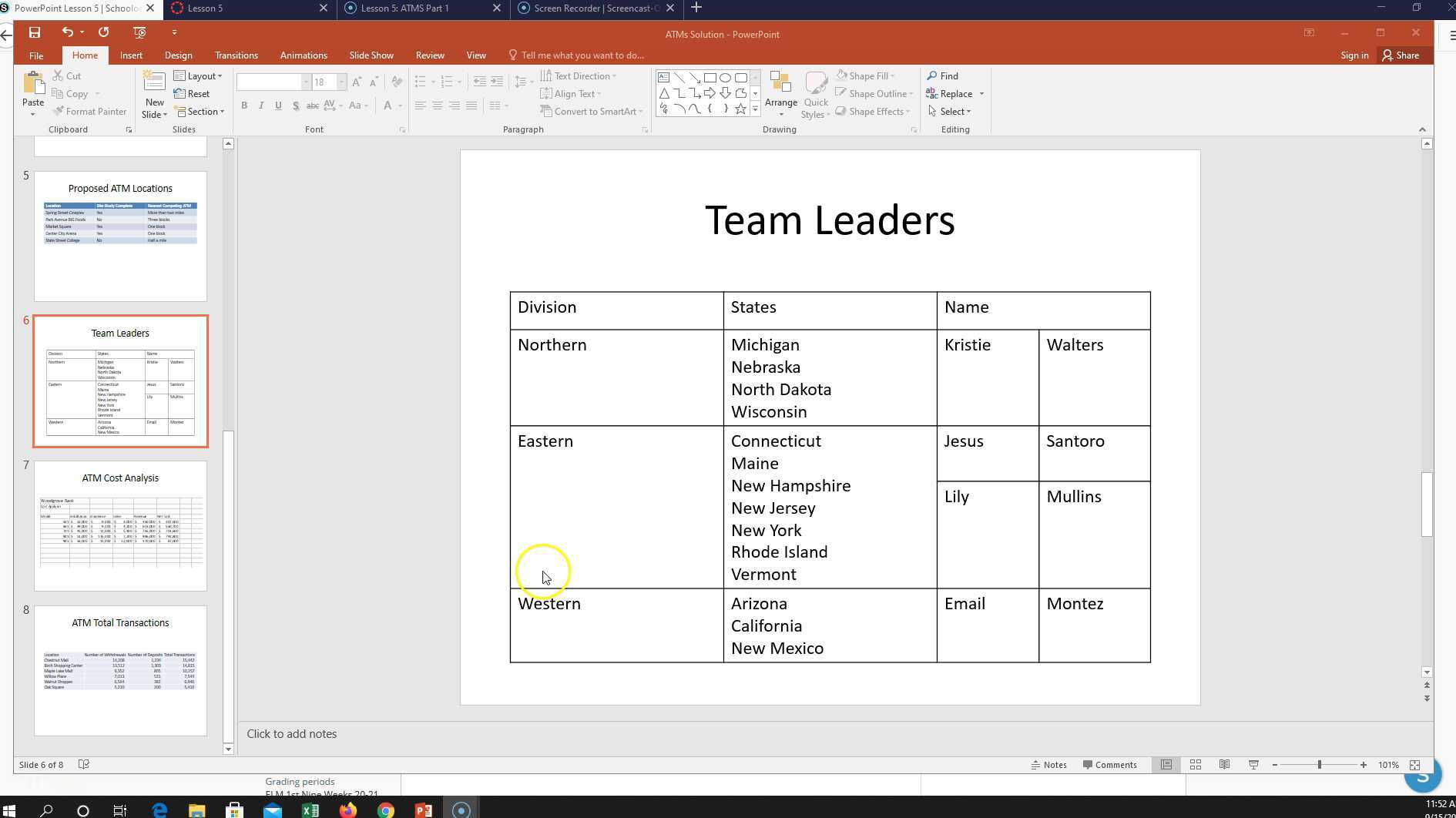 Lesson 5: ATMs Part 3