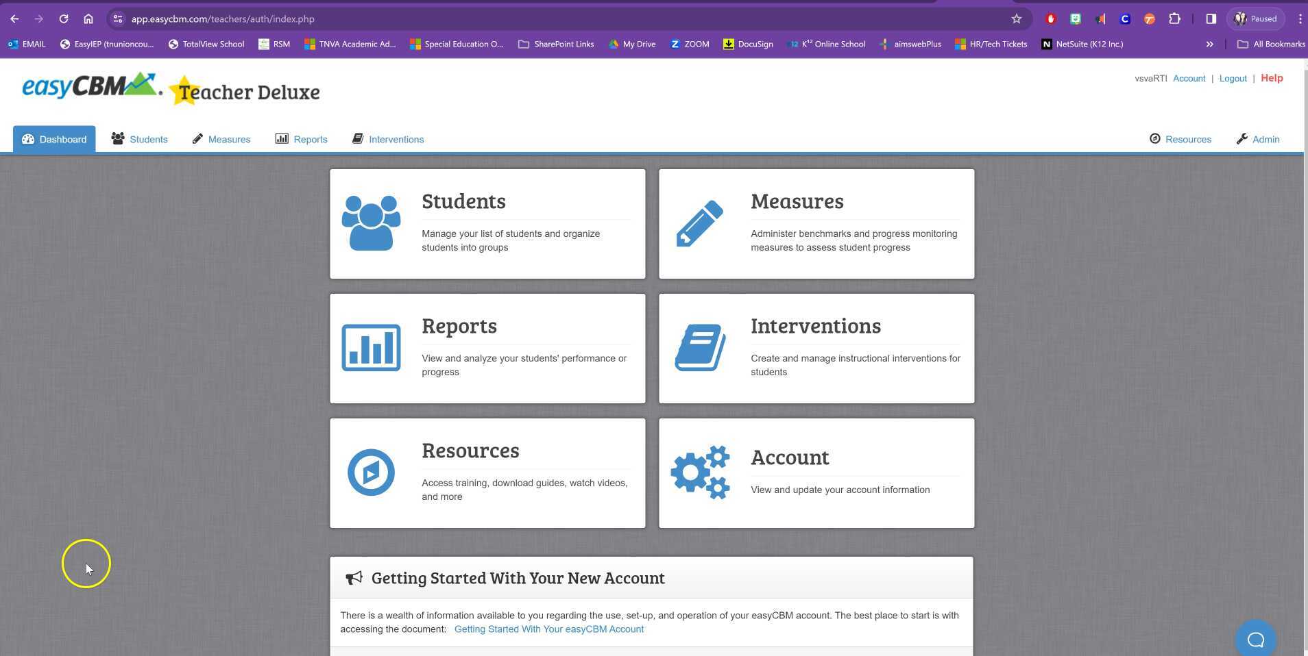 Progress Monitoring in EasyCBM