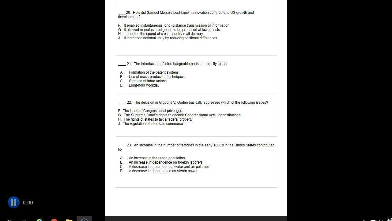 War of 1812- Era of Good Feelings Test (2)