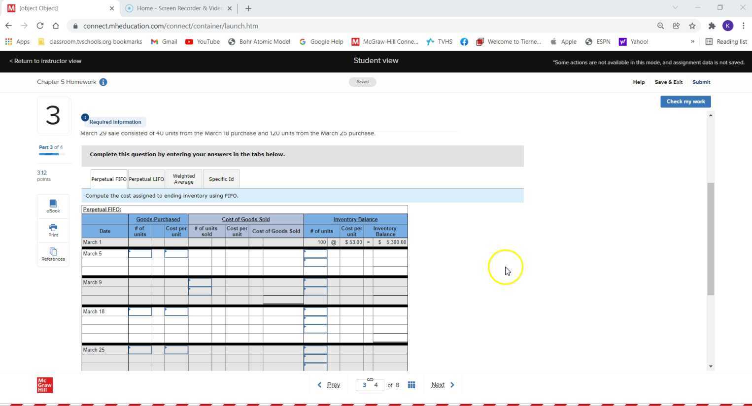 Financial Accounting Chapter 5 Problem 3