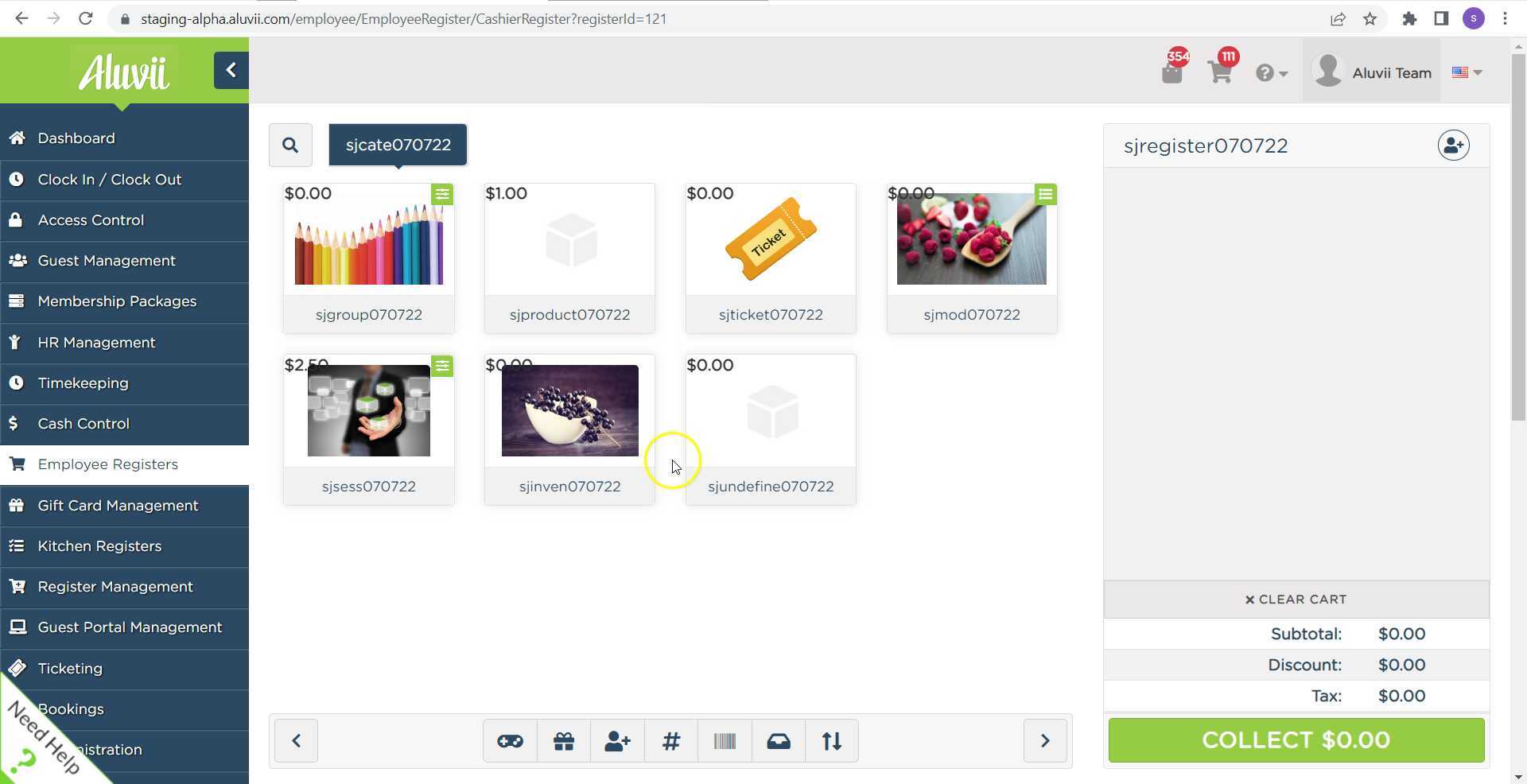 #update qty with override