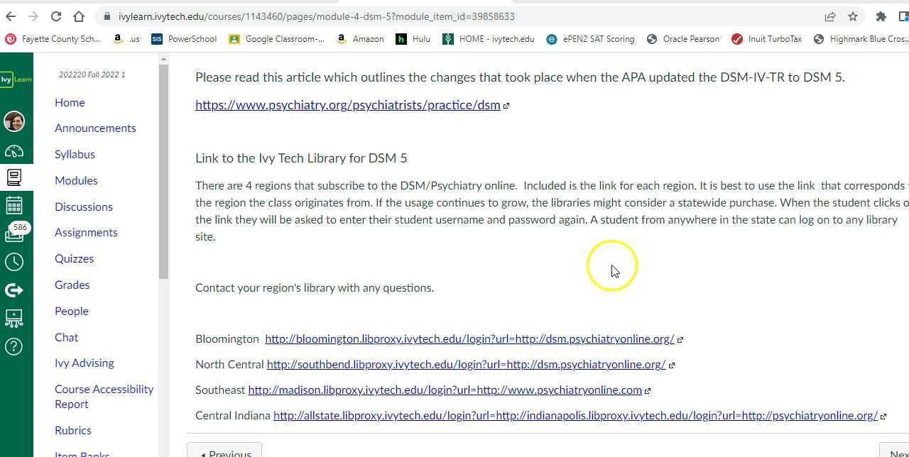 A Video Tutorial Navigating the DSM
