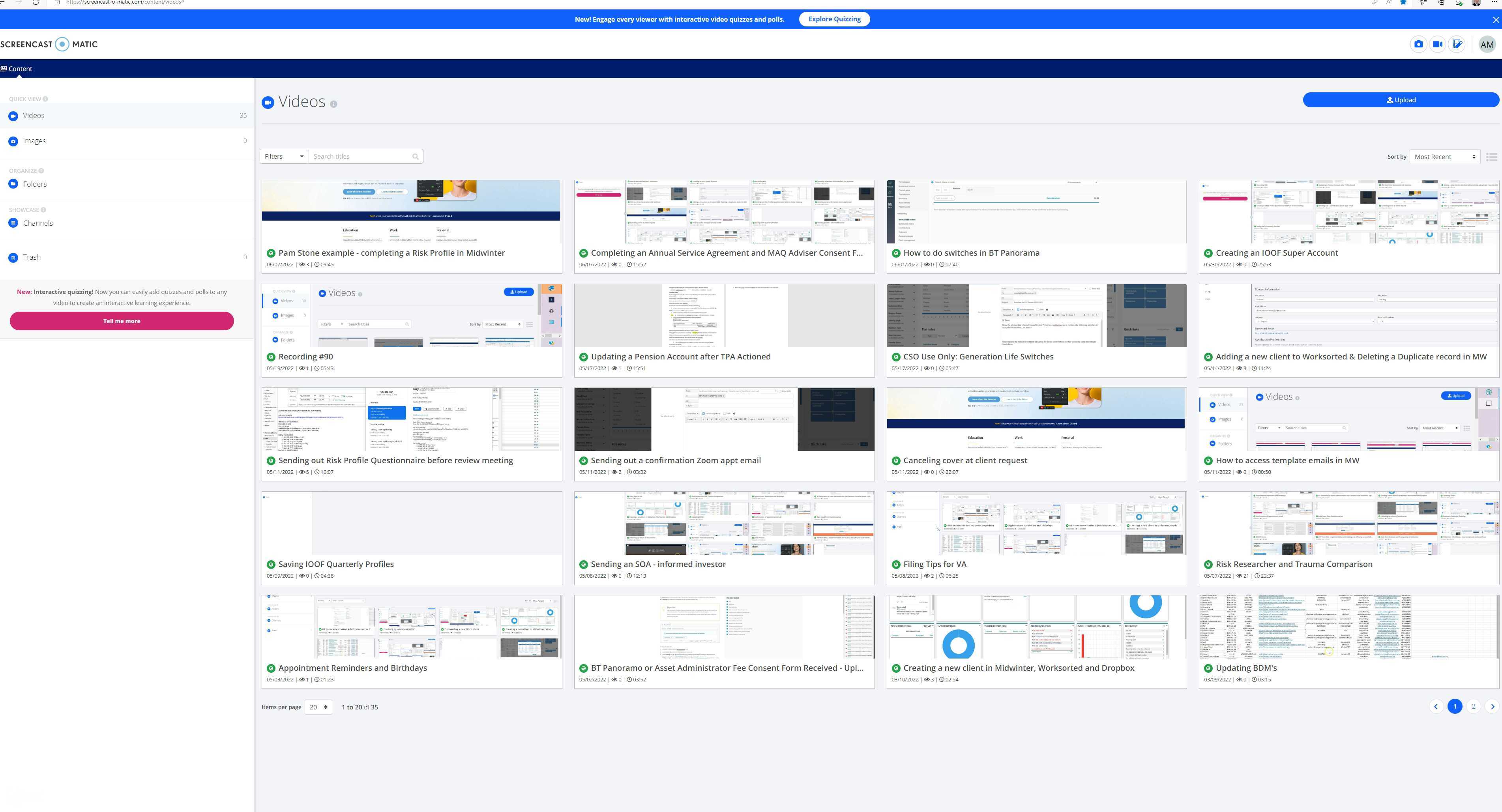 Implementing recommendations - IOOF Super