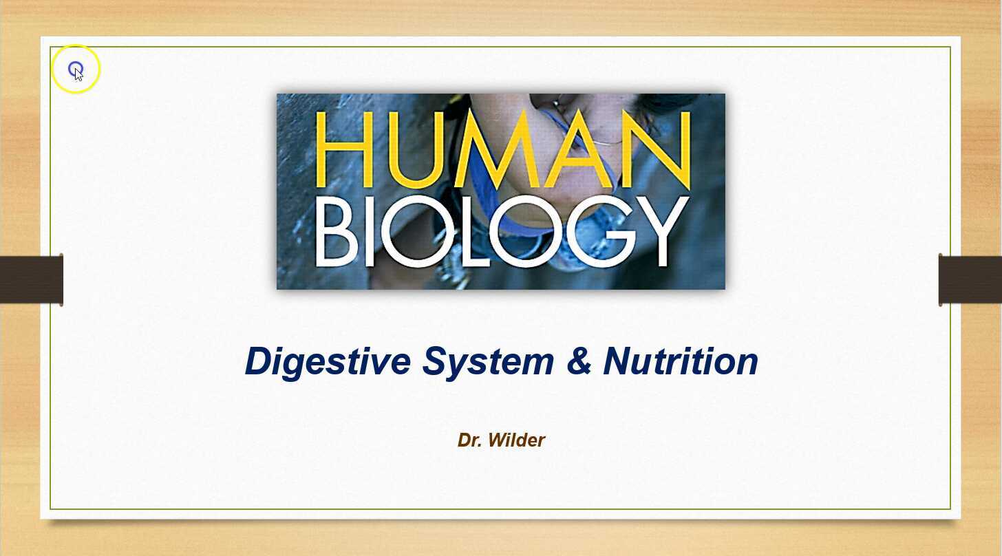 Human Bio--Digestive System