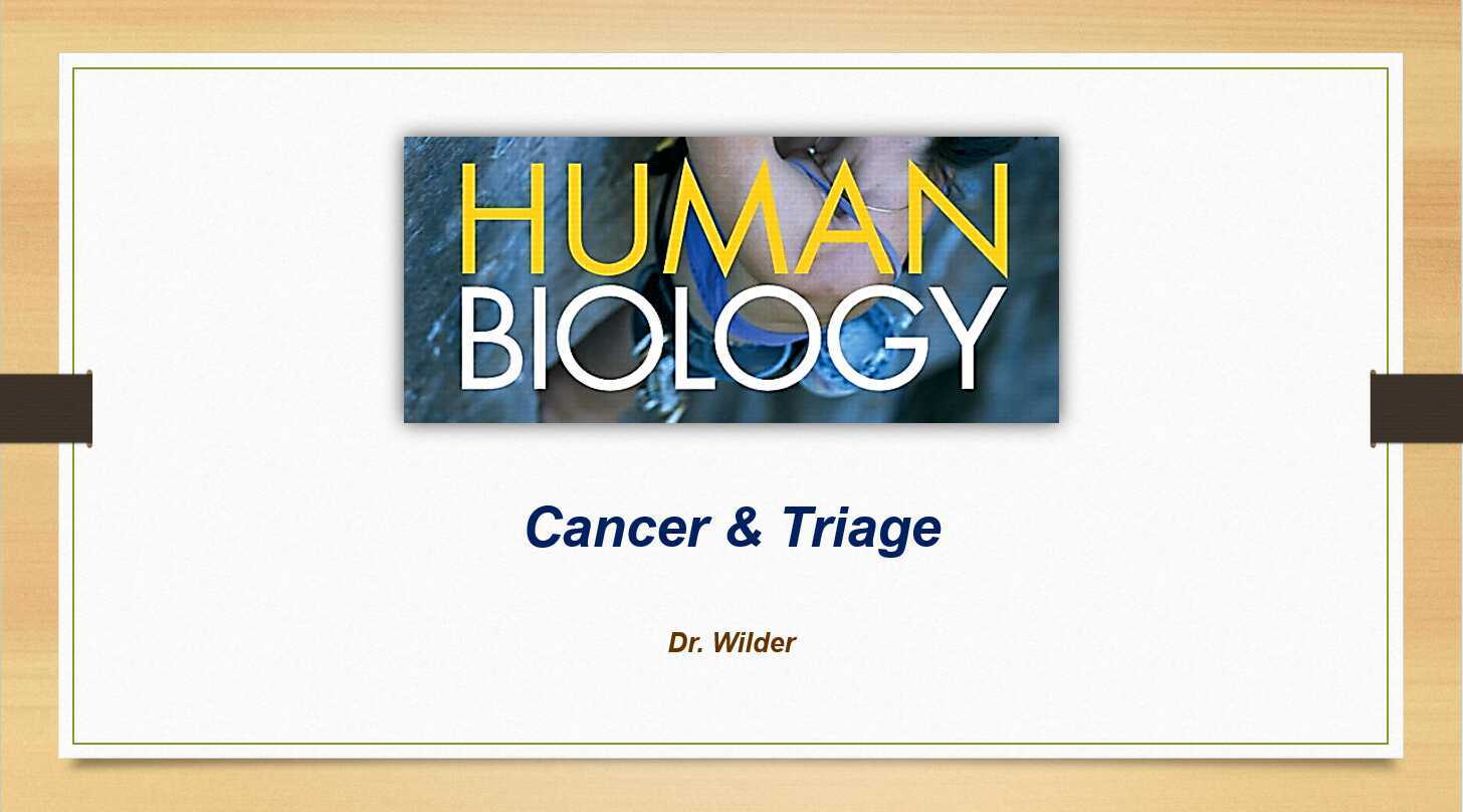 Cancer & Triage