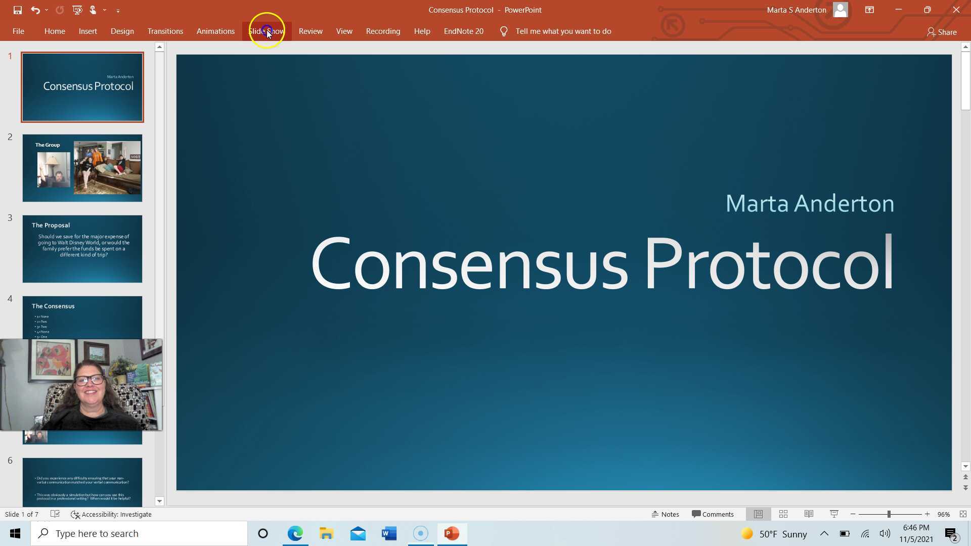 Consensus Protocol- Marta Anderton