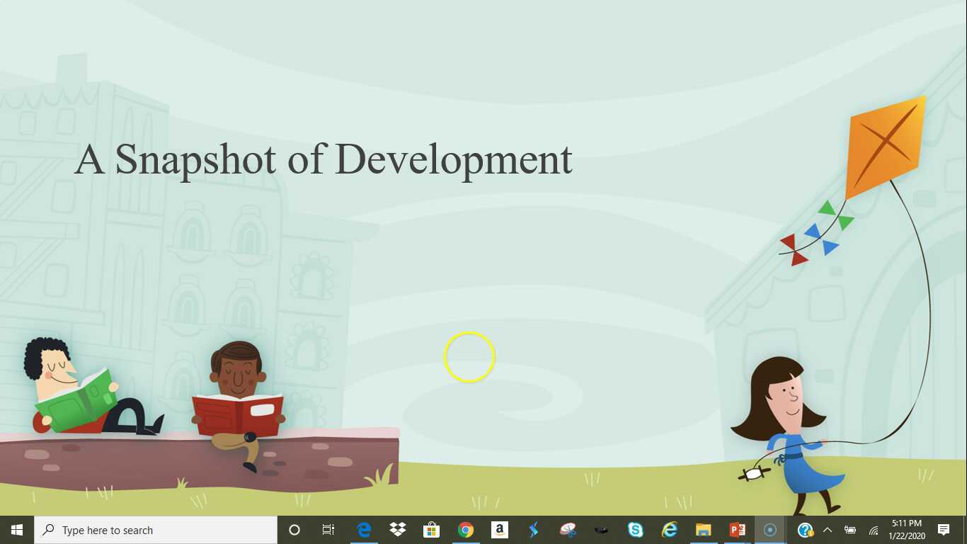 A Snapshot of Development Part I