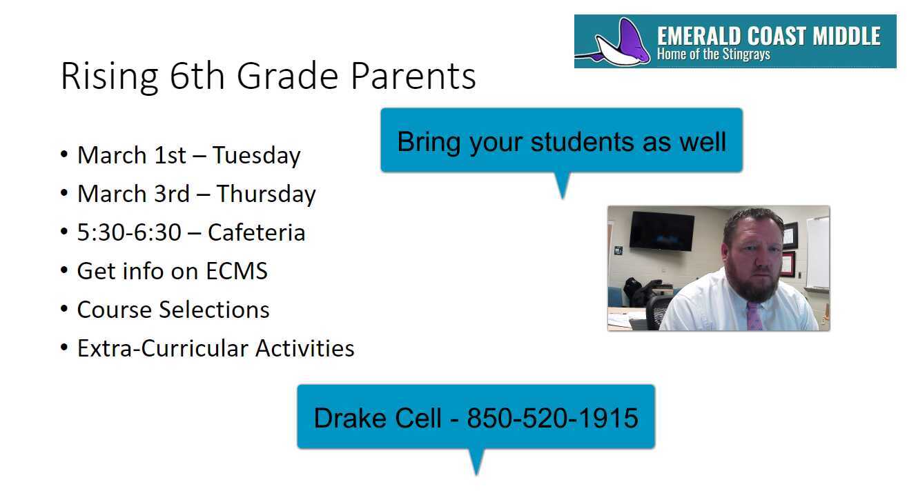 6th Grade Parent Info 2/7