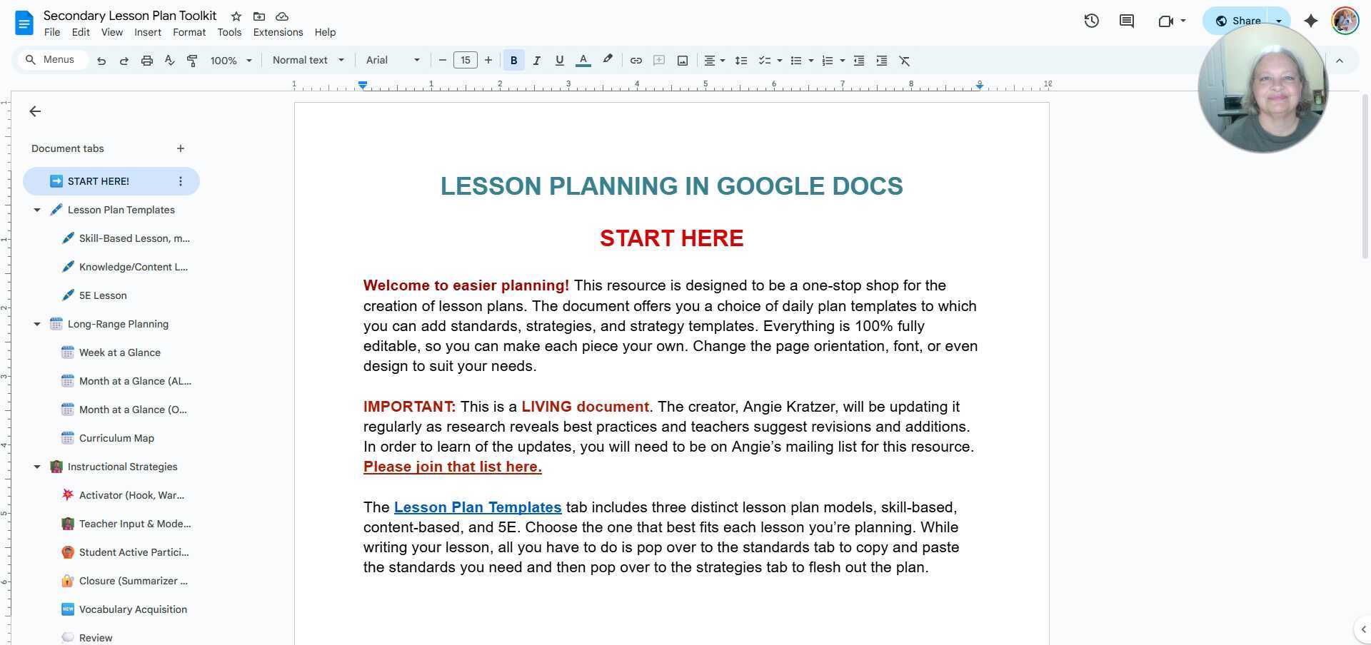 Secondary Lesson Plan Toolkit