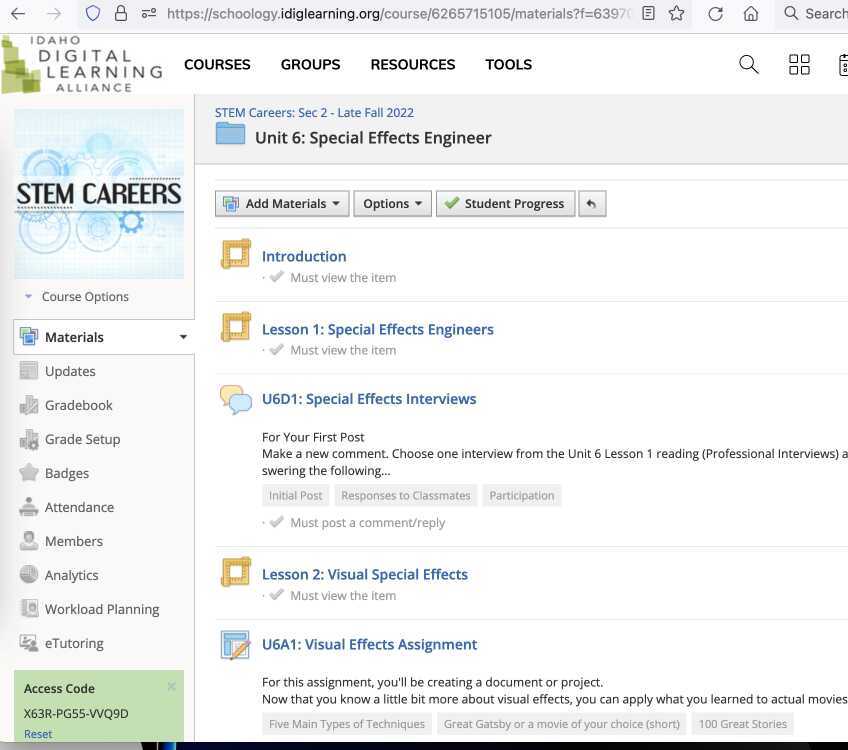 Unit 6 Overview - STEM Careers