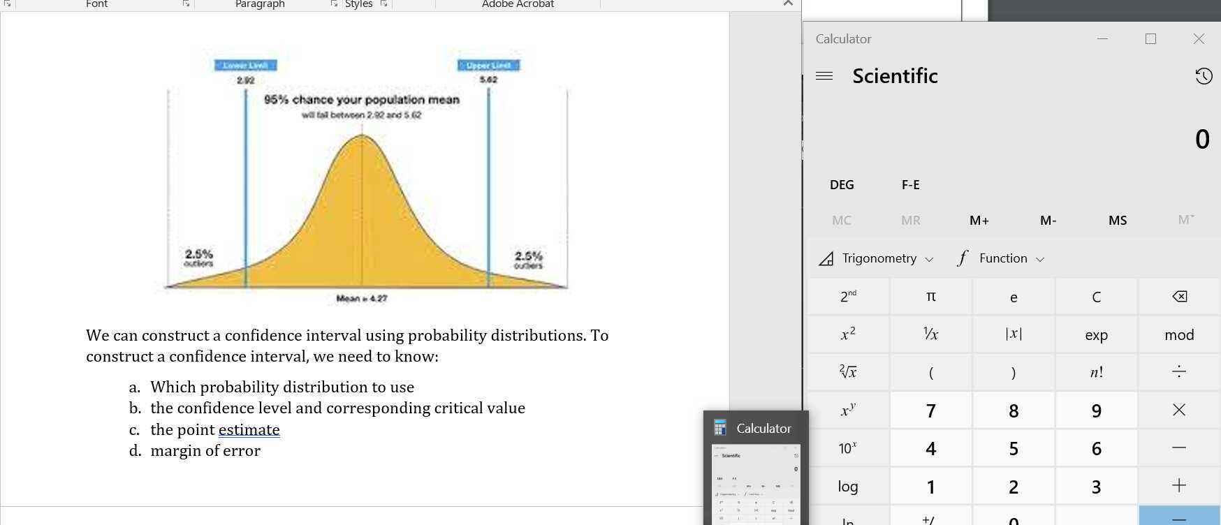 Introduction to CI for Mean