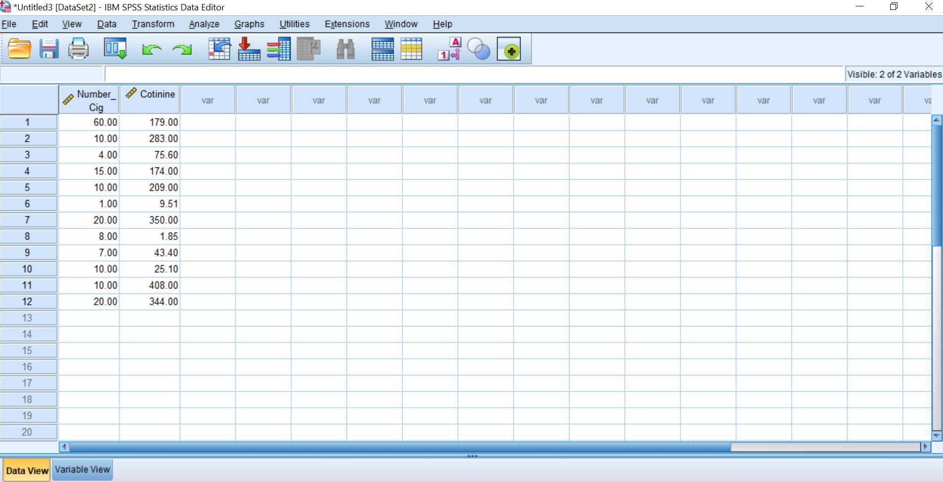 Simple Linear Regression in SPSS