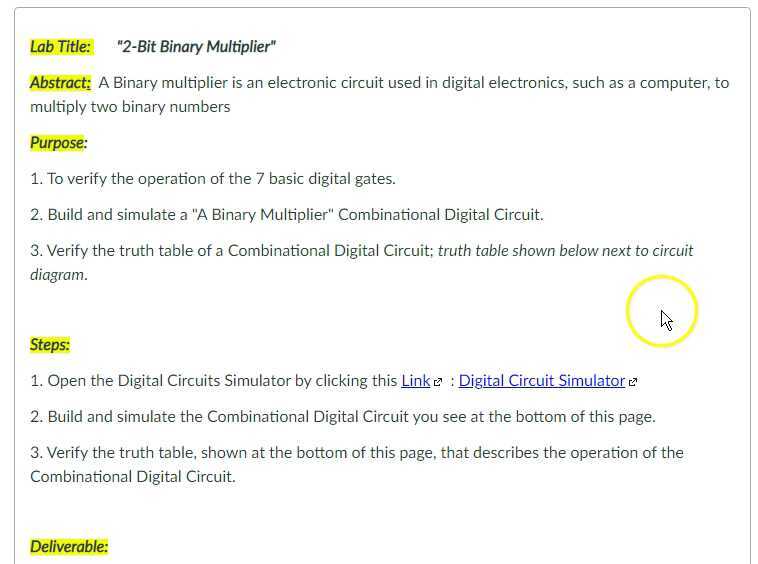 2-Bit Multiplier Pt.1