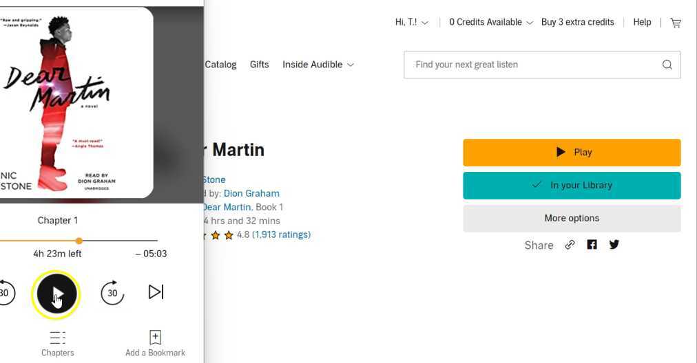 Dear Martin Letter 1