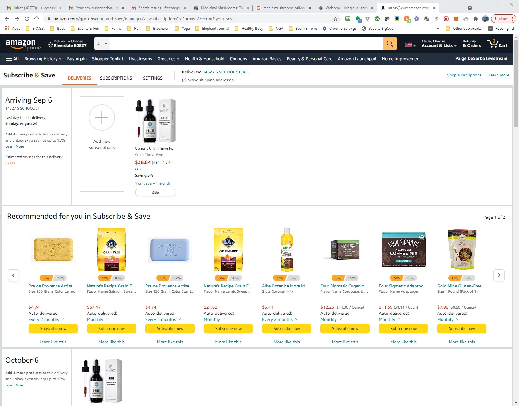 Window - https www.amazon.com gp subscribe-and-save manager ...