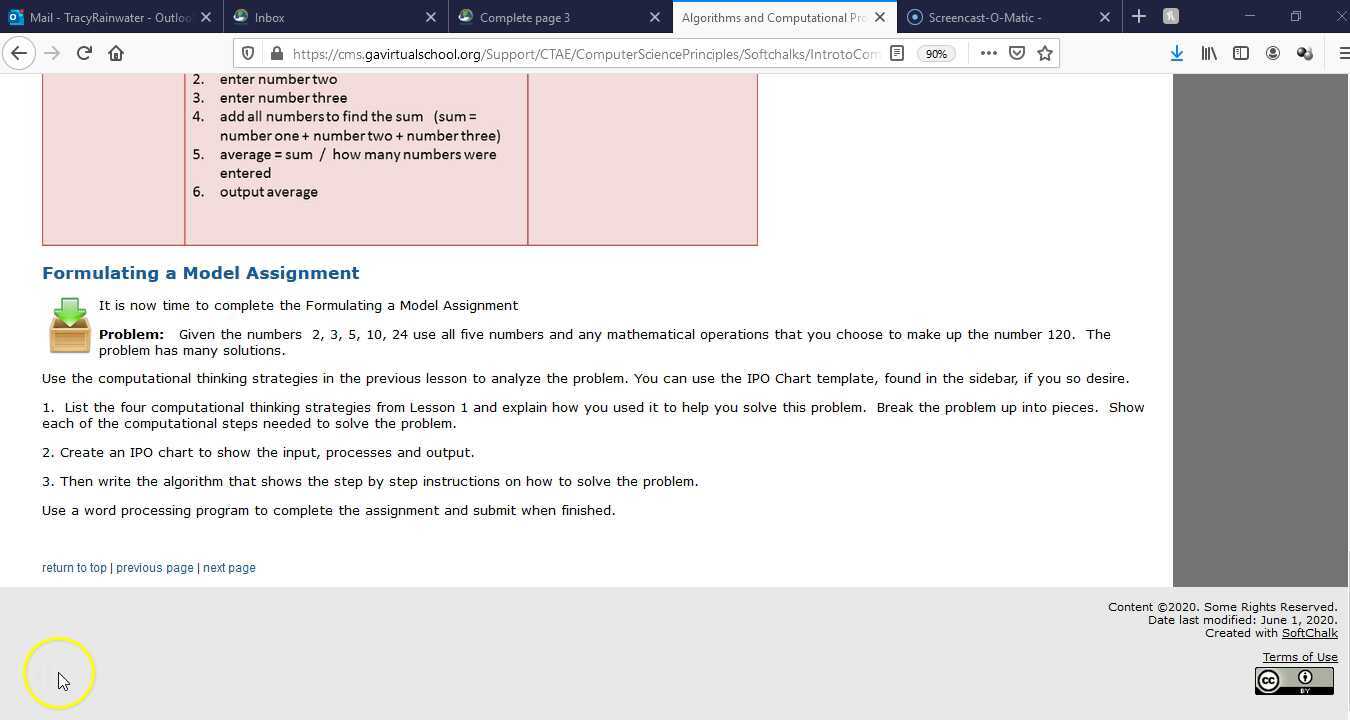 Finding the IPO Chart Template