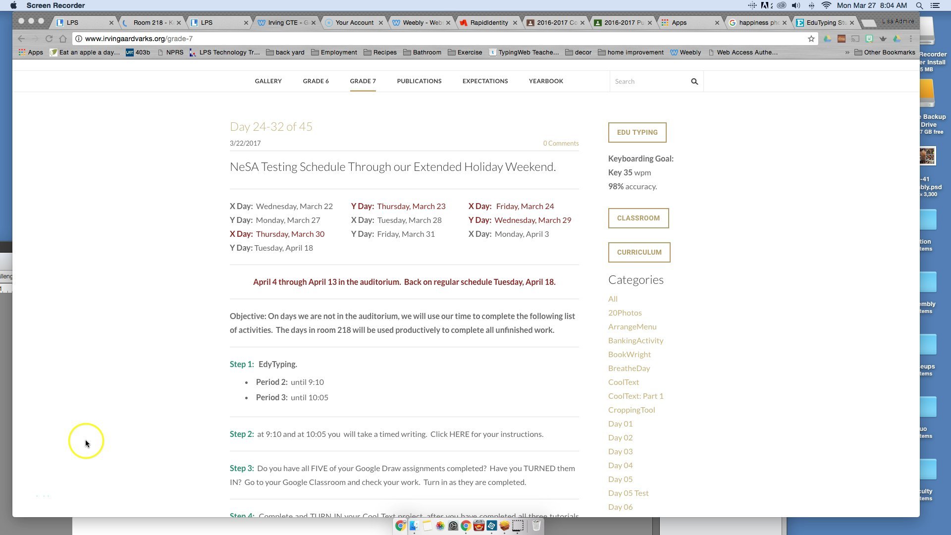 regular timed writing practice