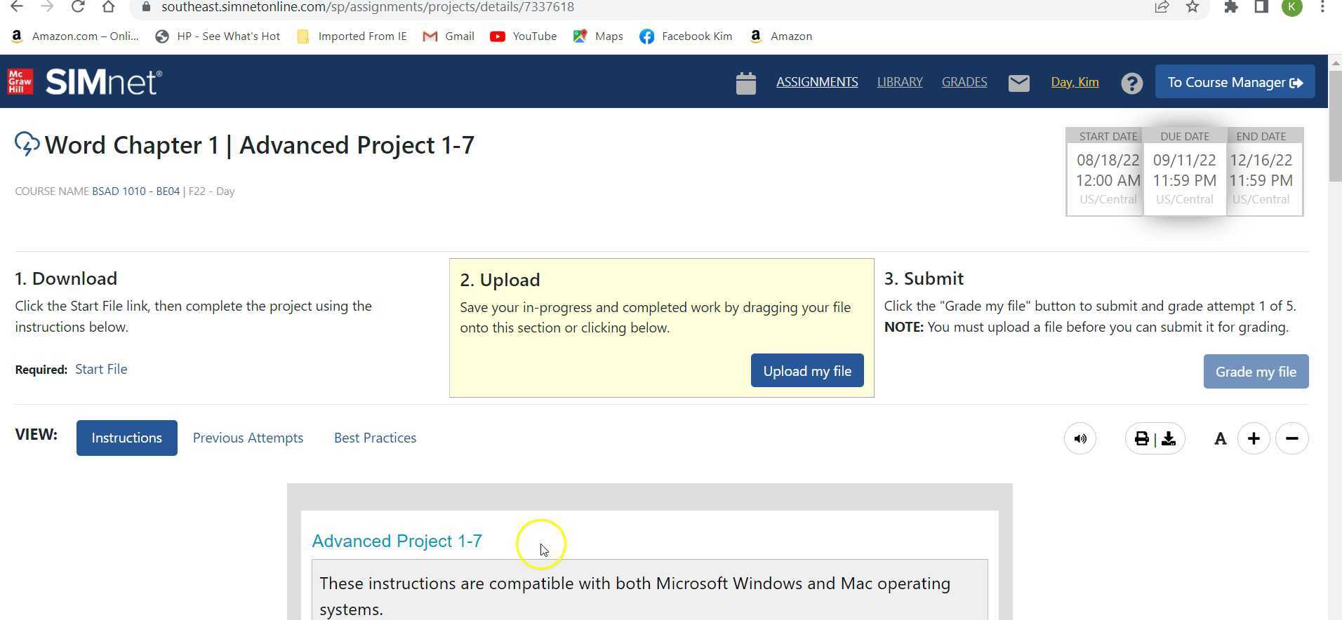 Word Chapter 1: Advanced Project 1-7