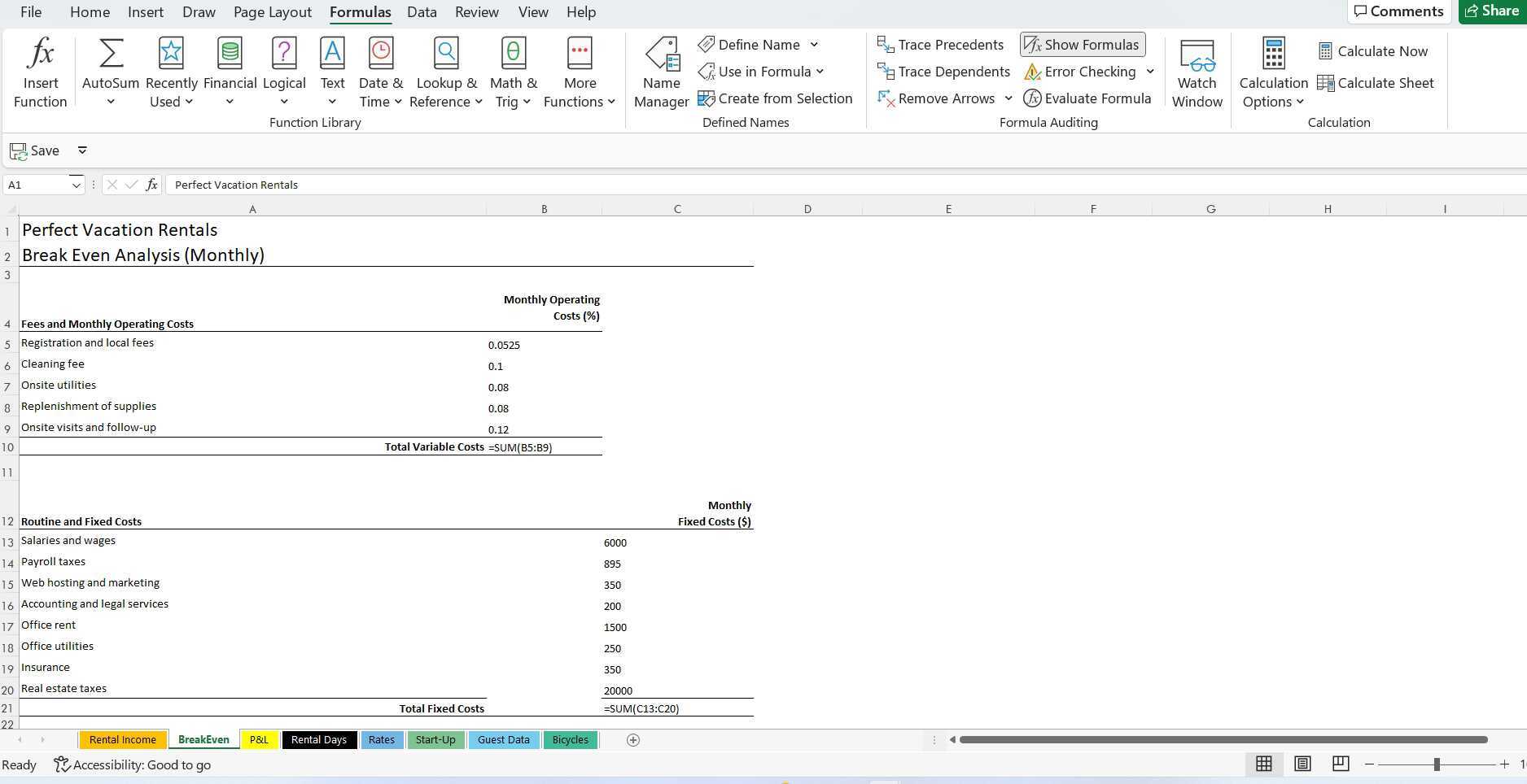 Excel Chapter 2: Pause & Practice 2-2