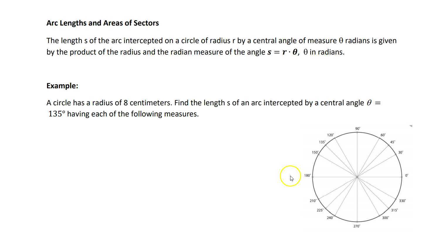 Application of angles and trig functions