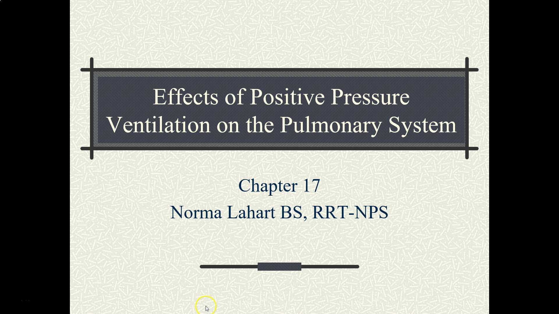 Effects of Positive Pressure Ventilation on the Pulmonary System