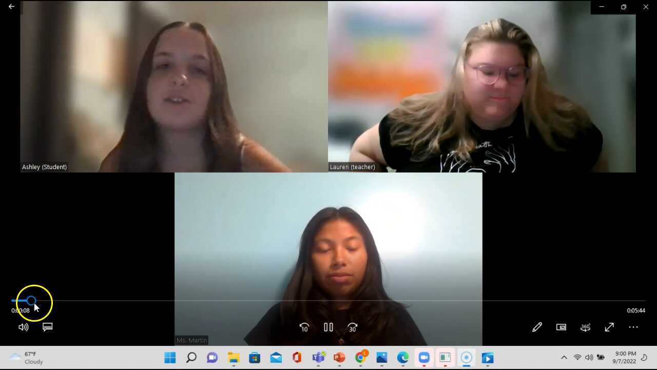 Mock Parent/Teacher Conference