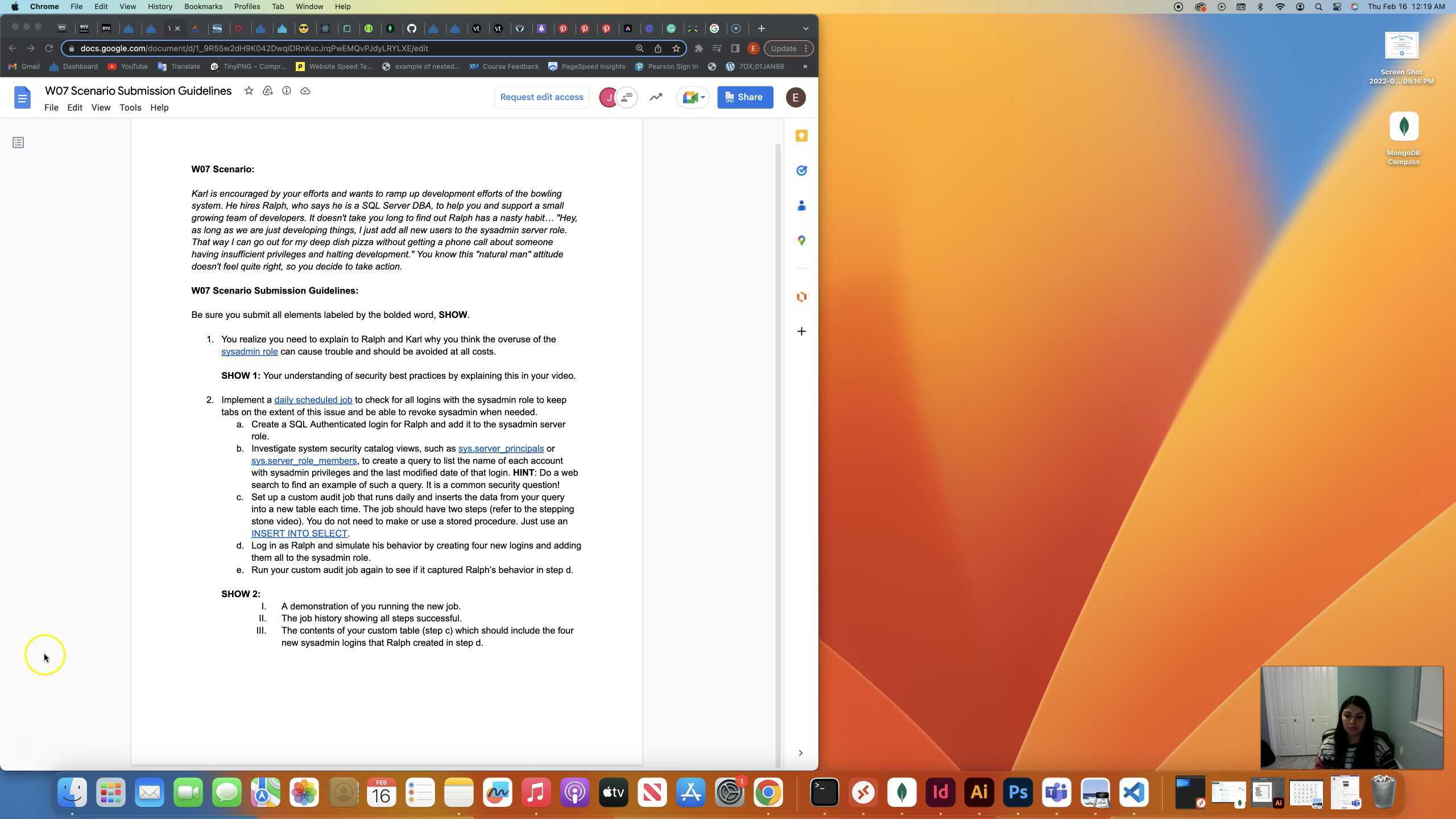 W07 Scenario - CIT 326