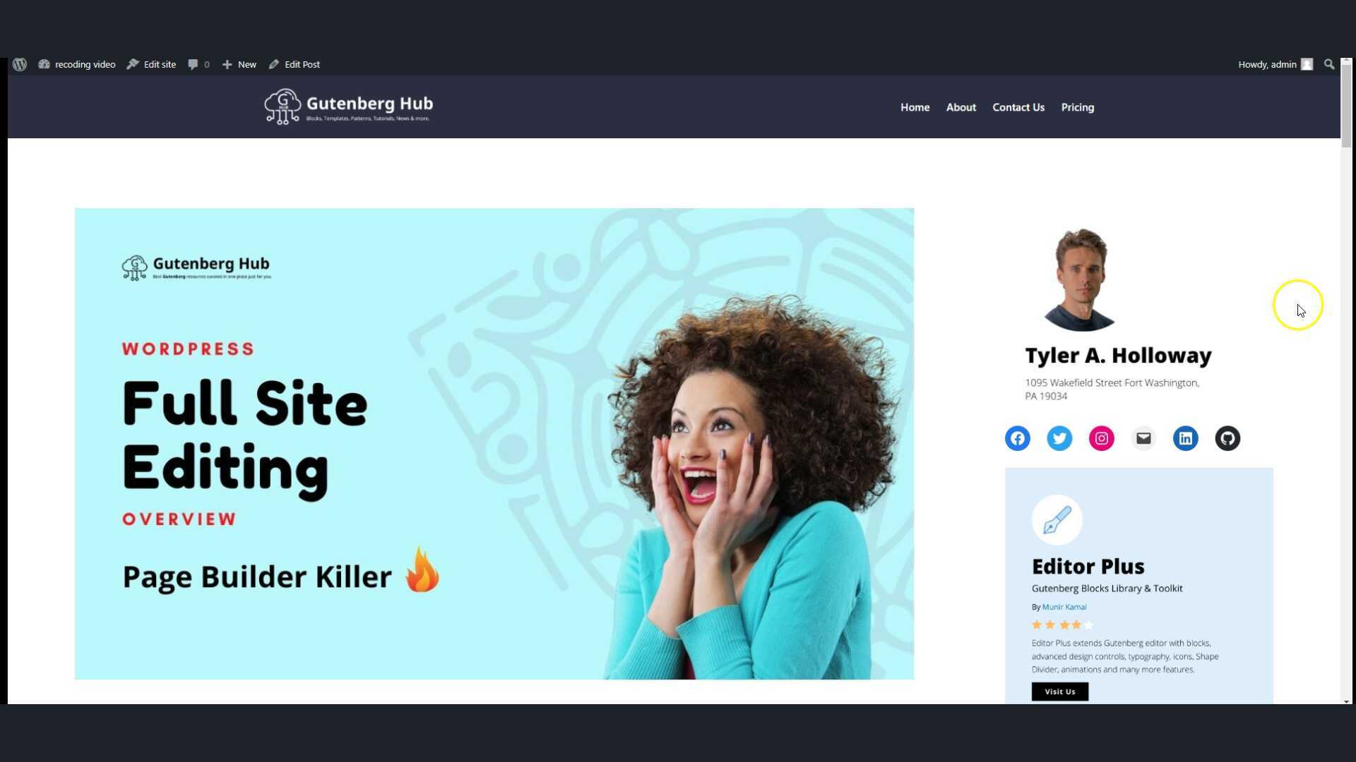 sticky side bar widget