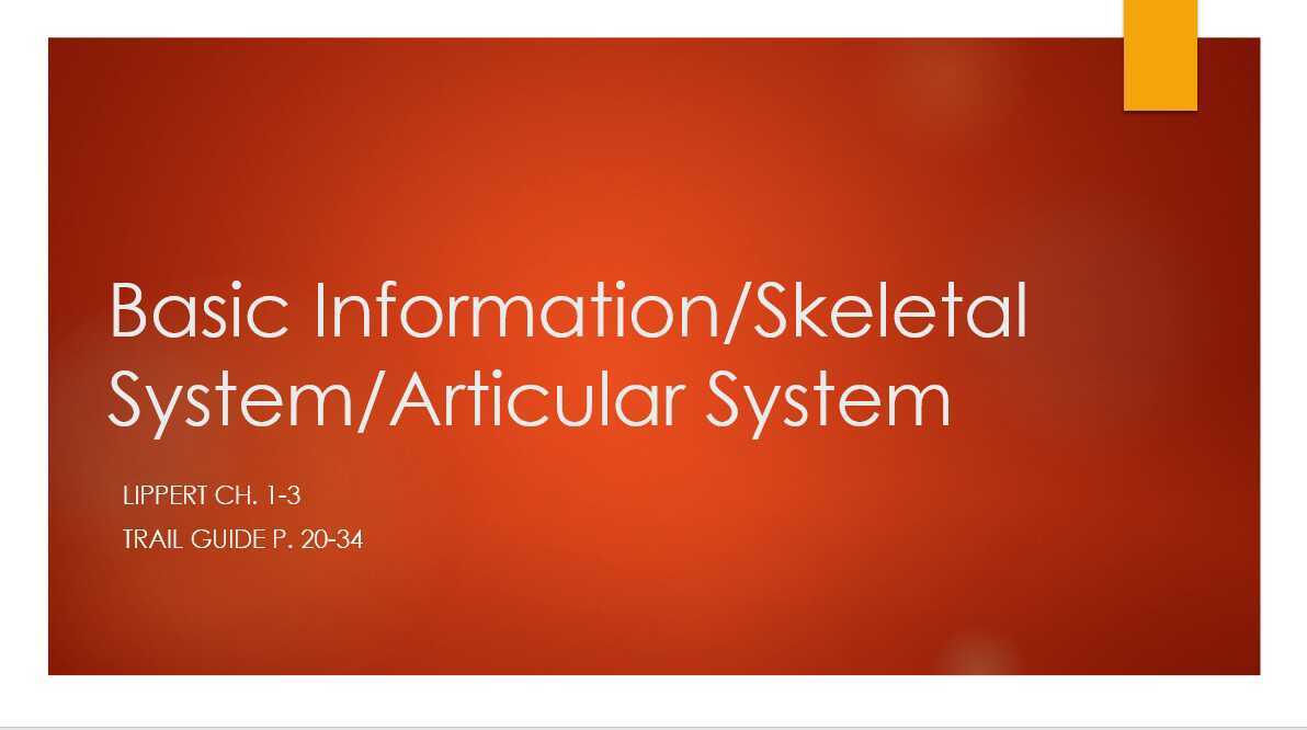 PTA 150 Basic Skeletal Articular Recorded Lecture