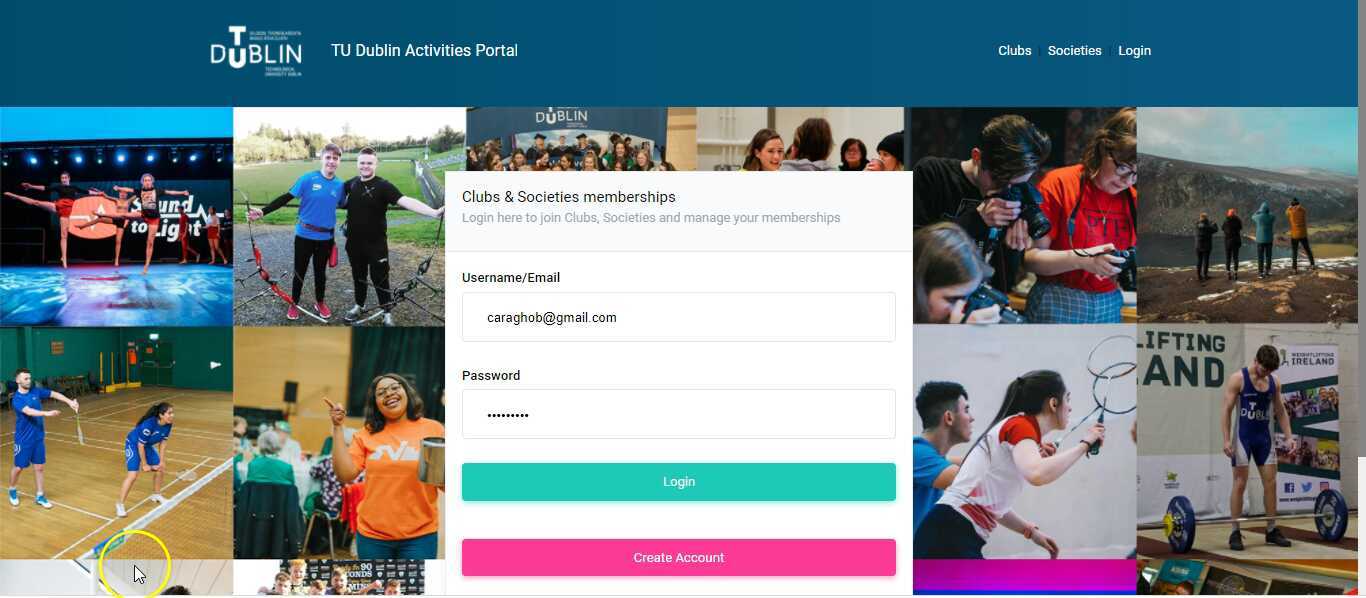 To Register on a training session/event/fixture/workshop