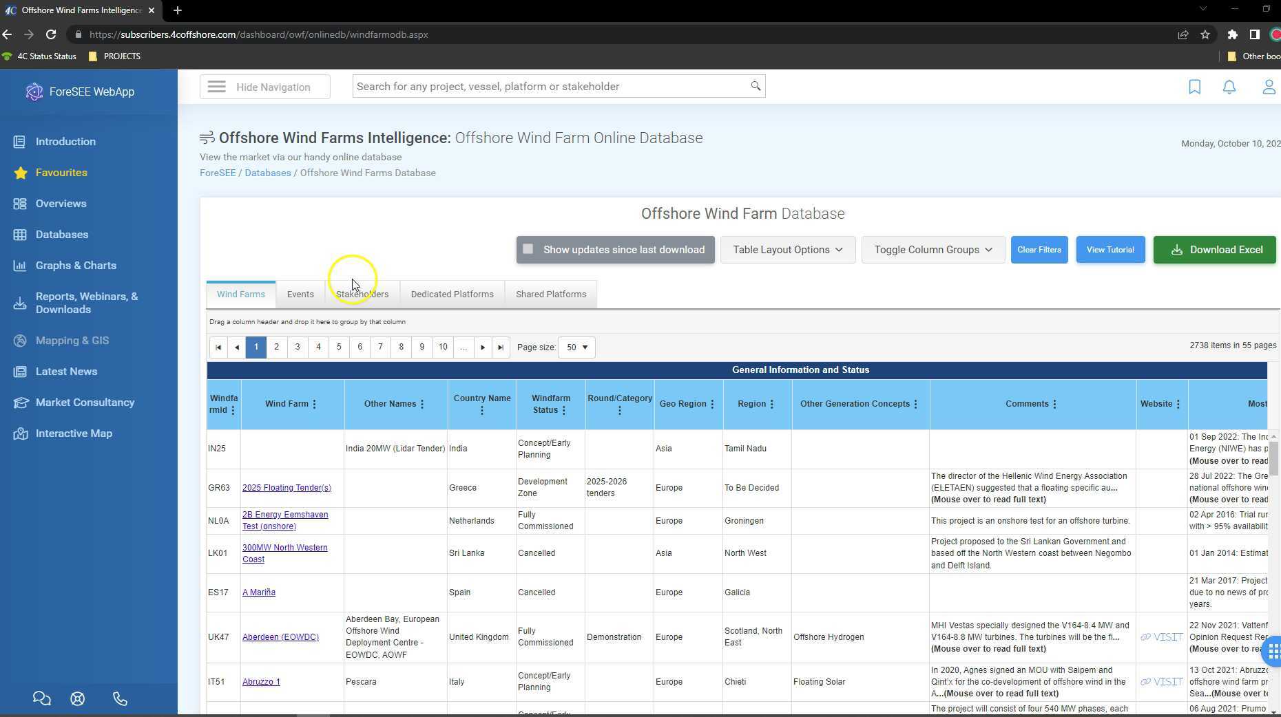 Grouping by Columns or Changing View