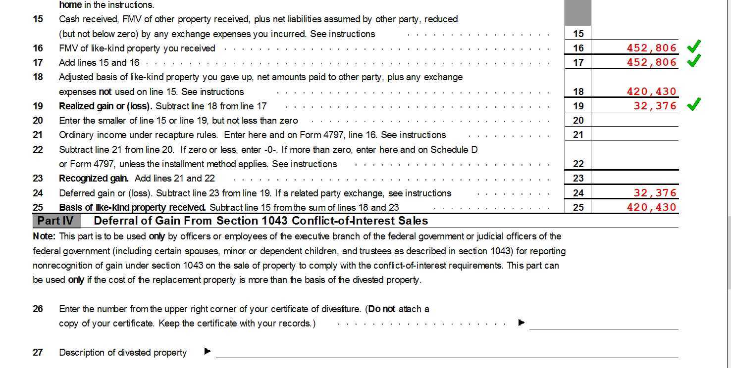 How To File Form 8824 1031 Like Kind Exchange