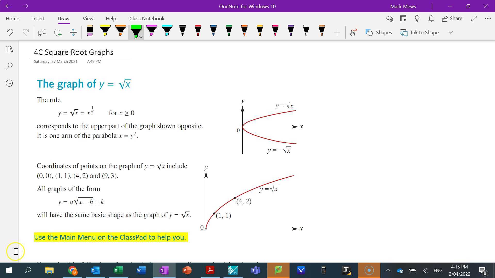 Square Root Graphs