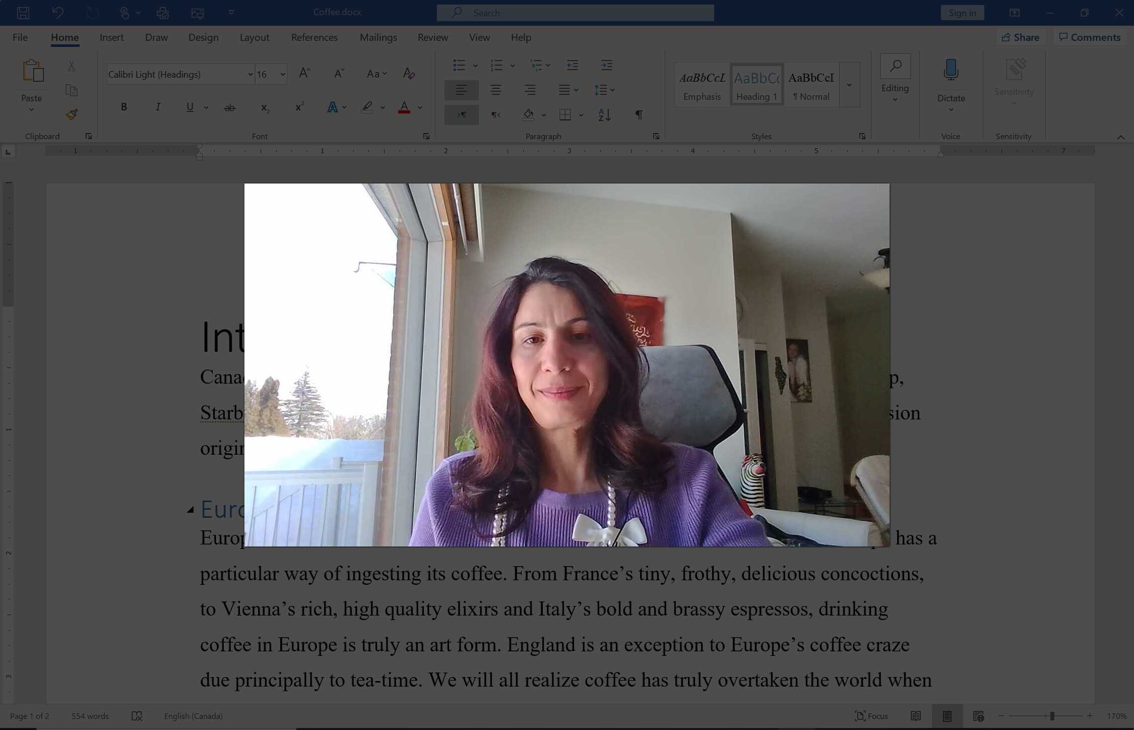 Editing Text & Scrolling through the document
