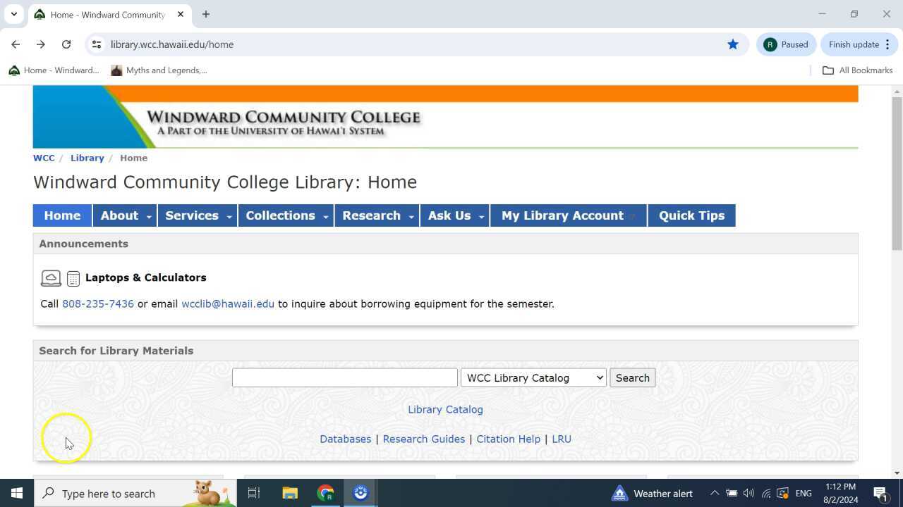 How to find and navigate WCC databases.