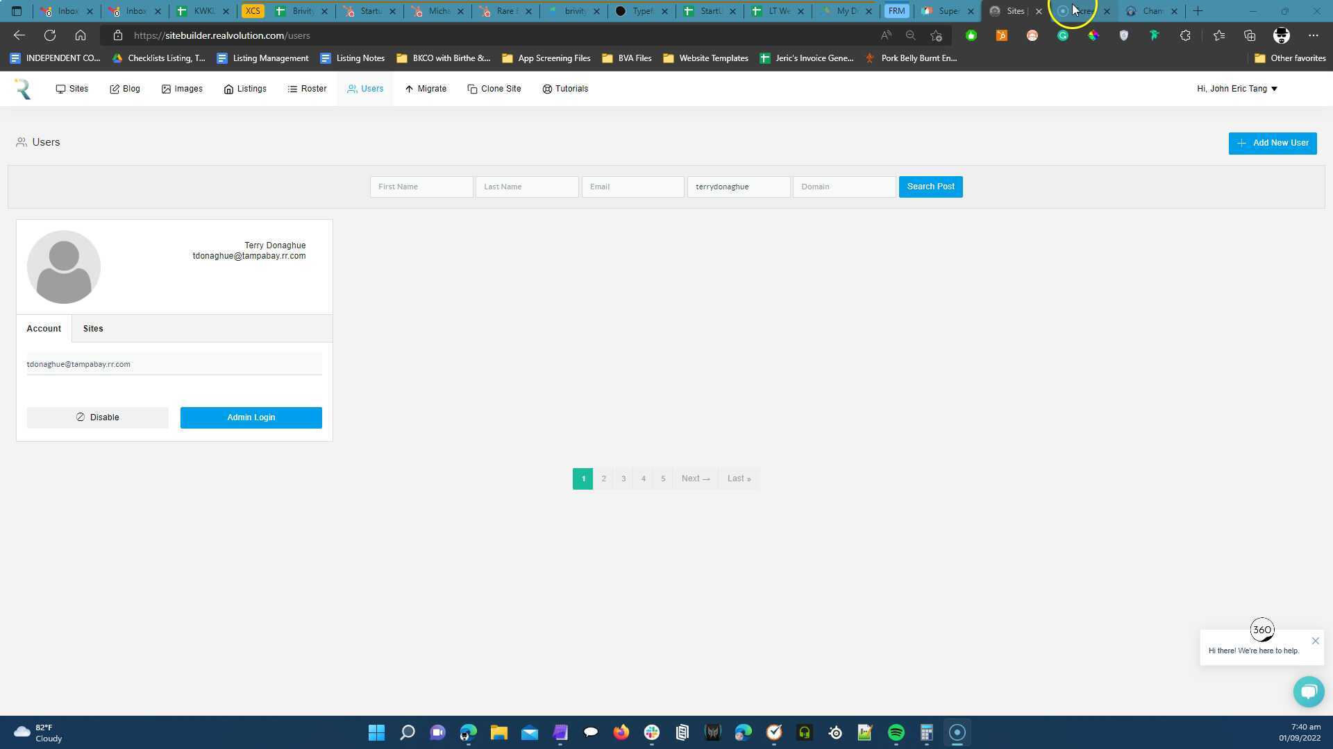 Change Hover Color on Footer Buttons