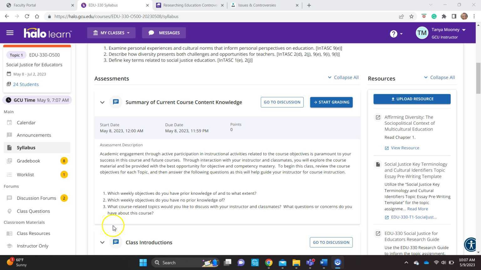 EDU330 Topic 1 Assignment Information