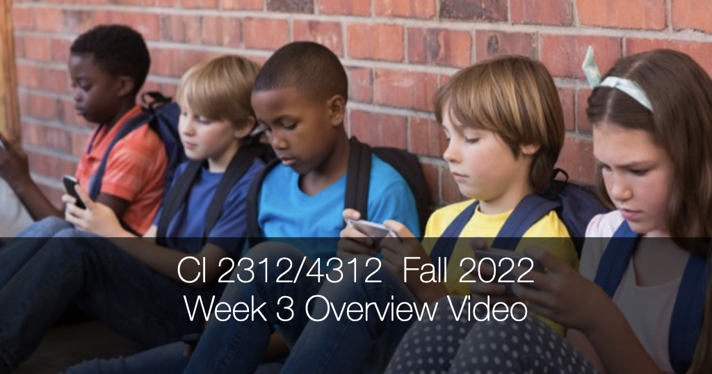 Week 3 Overview Video