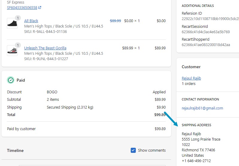 Snip - Raad Shop ~ Orders ~ #122008 ~ Shopify Plus - Google Chrome