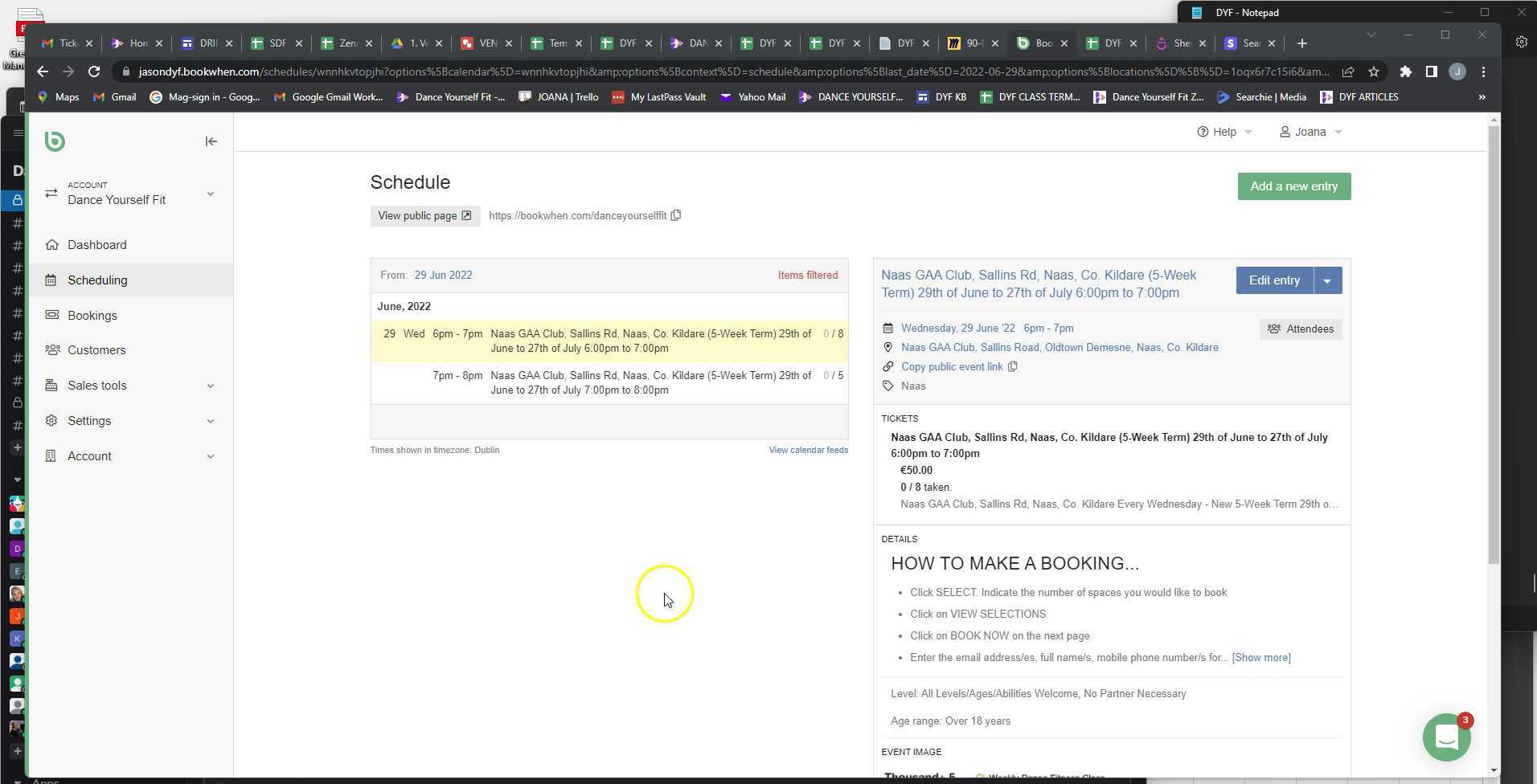 How to set-up a Bookwhen Page