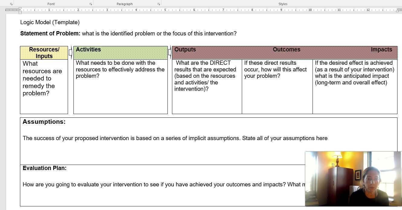 Video on Logic Models (Applying to Poverty)