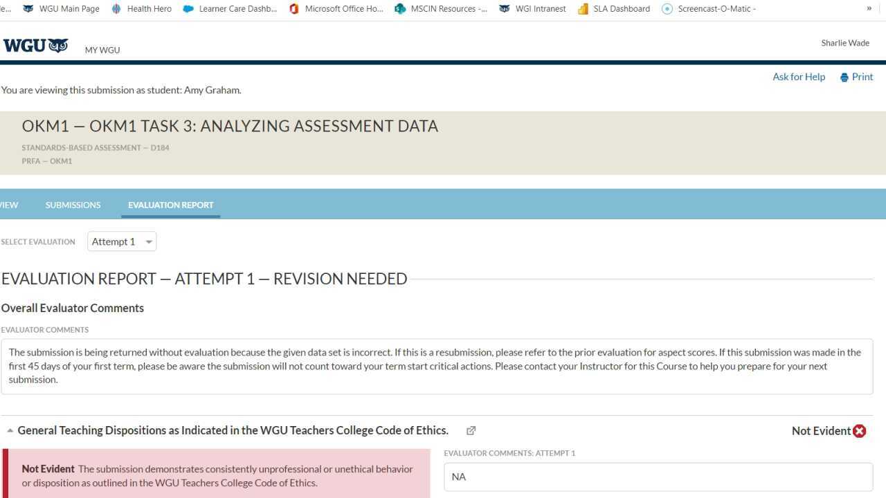 Amy G., D184, Task 3