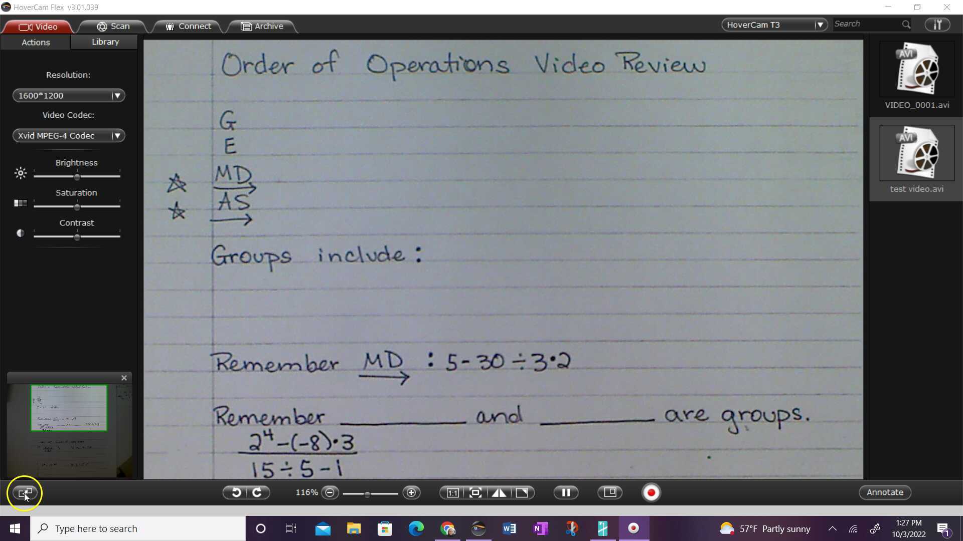 Order of Ops Vid Rev