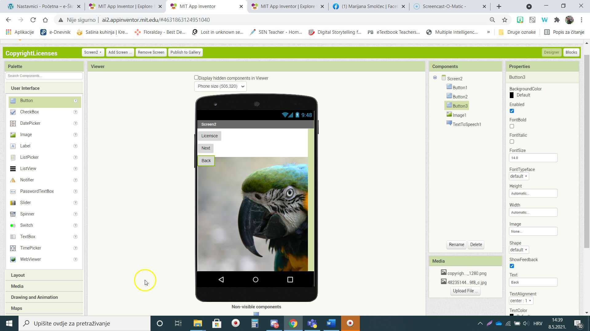 MIT App Inventor mini tutorial