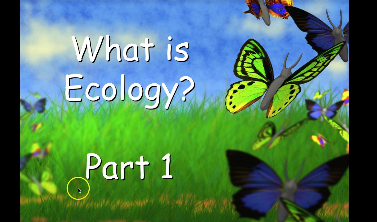 Ecology Part 1