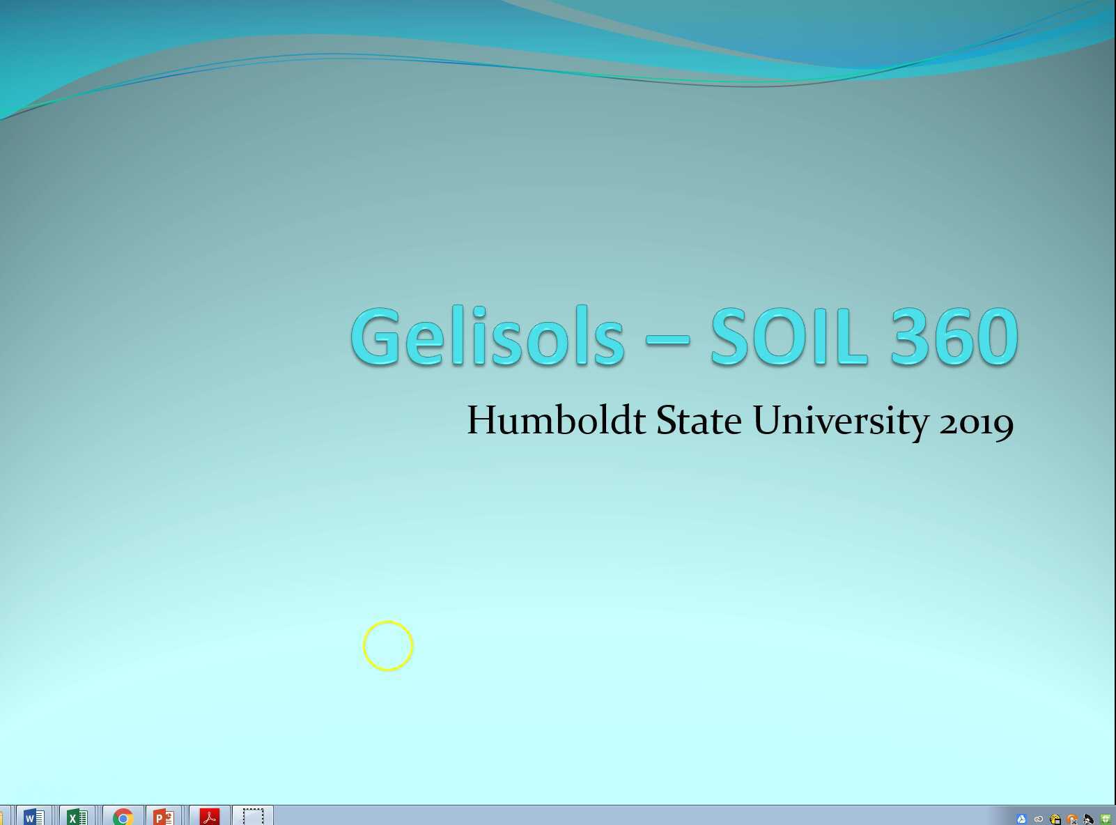 SOIL 360 Gelisols 2019