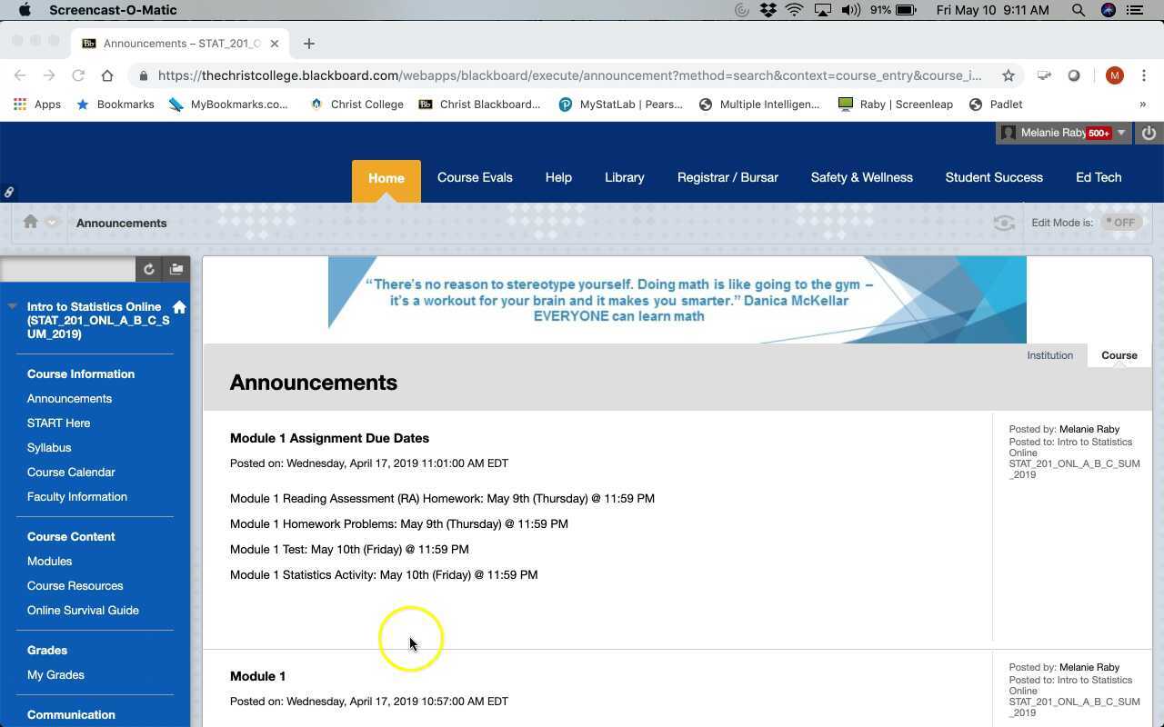 How to Review MyStatLab Assignments After the Due Date