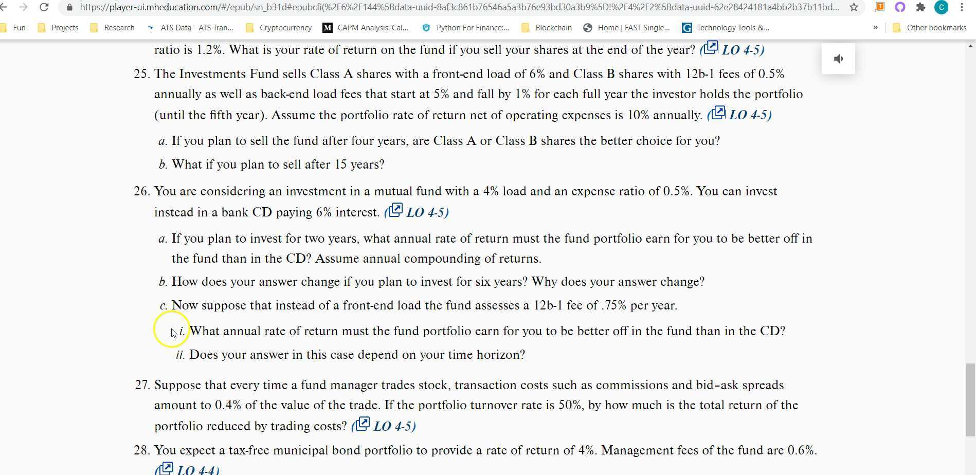 Chapter 4 - Return on funds - Problem 25