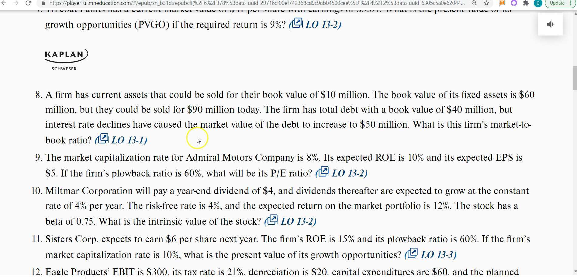 Chapter 13 Question 10