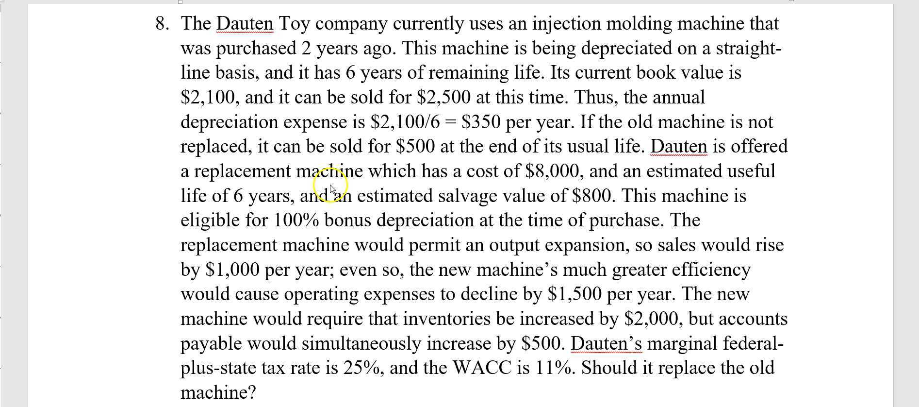 Chapter 12 - Replacement problem